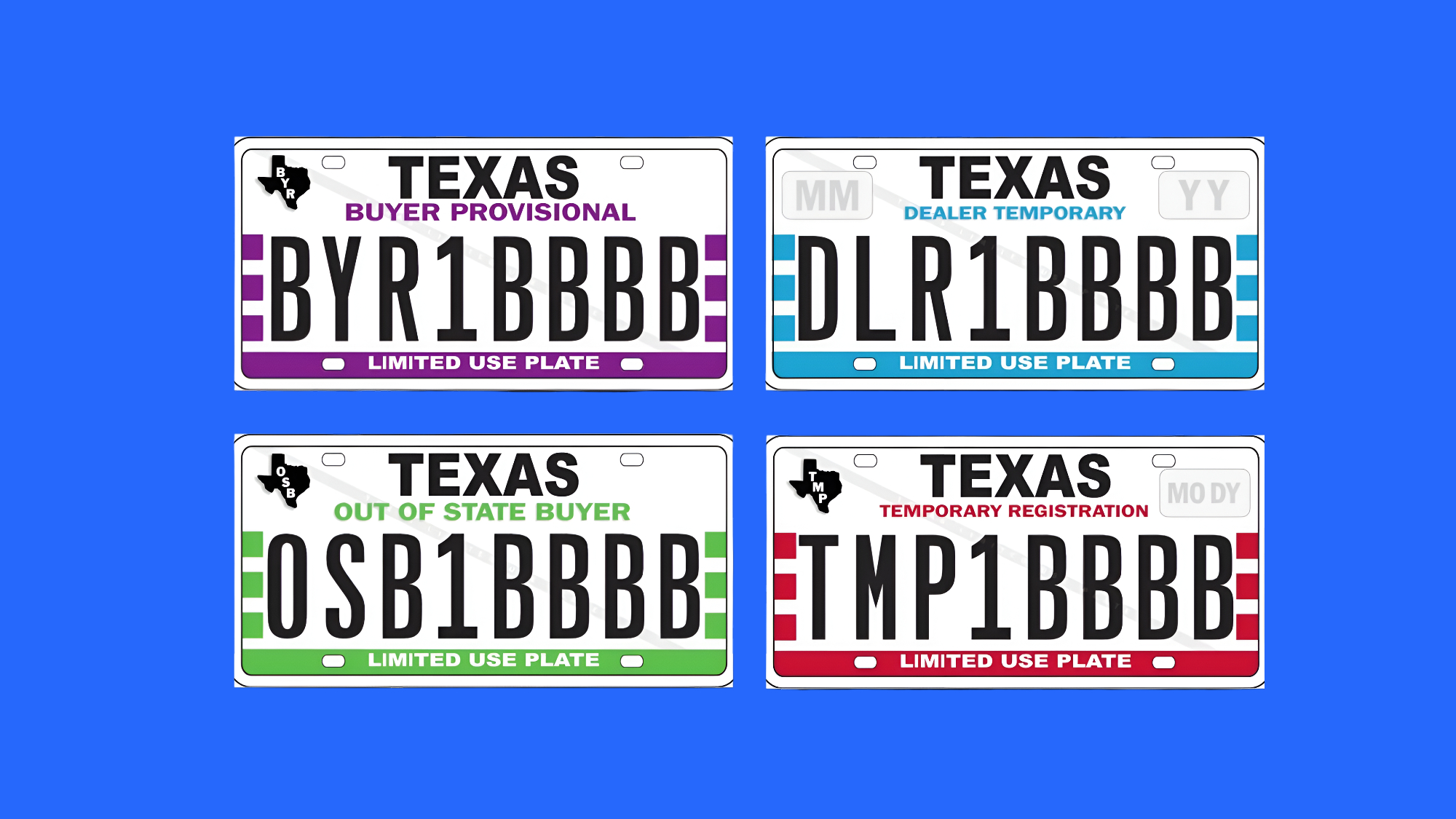 ¿Cómo sacar una placa temporal para auto en Texas? Requisitos y costos ...